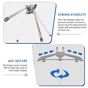 GIPOBUY T Shirt Display Stand Clothing Display Rack, Portable Adjustable Pant Display Rack Shirt Racks Jersey Hanger Stand, Shoulder Stand For Retail, Vendors, Boutique,Trade Shows, Events