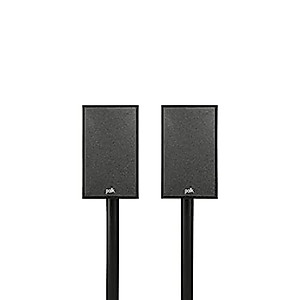 Polk Monitor XT15 Pair of Bookshelf or Surround Speakers - Hi-Res Audio Certified, Dolby Atmos & DTS:X Compatible, 1" Terylene Tweeter & 5.25" Dynamically Balanced Woofer (Pair, Midnight Black)