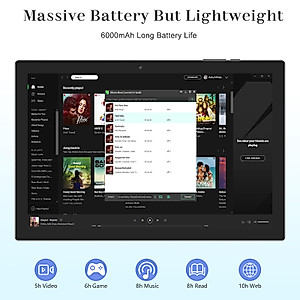 PEICHENG 2 in 1 Tablet, Android 13 Tablets 12GB RAM 128GB ROM 10 inch Tablet with Keyboard, 2.0Ghz Processor, 5Ghz/WiFi 6, Bluetooth 5.0, 10 Hours Battery Life, IPS Screen Tablet Pc, Black
