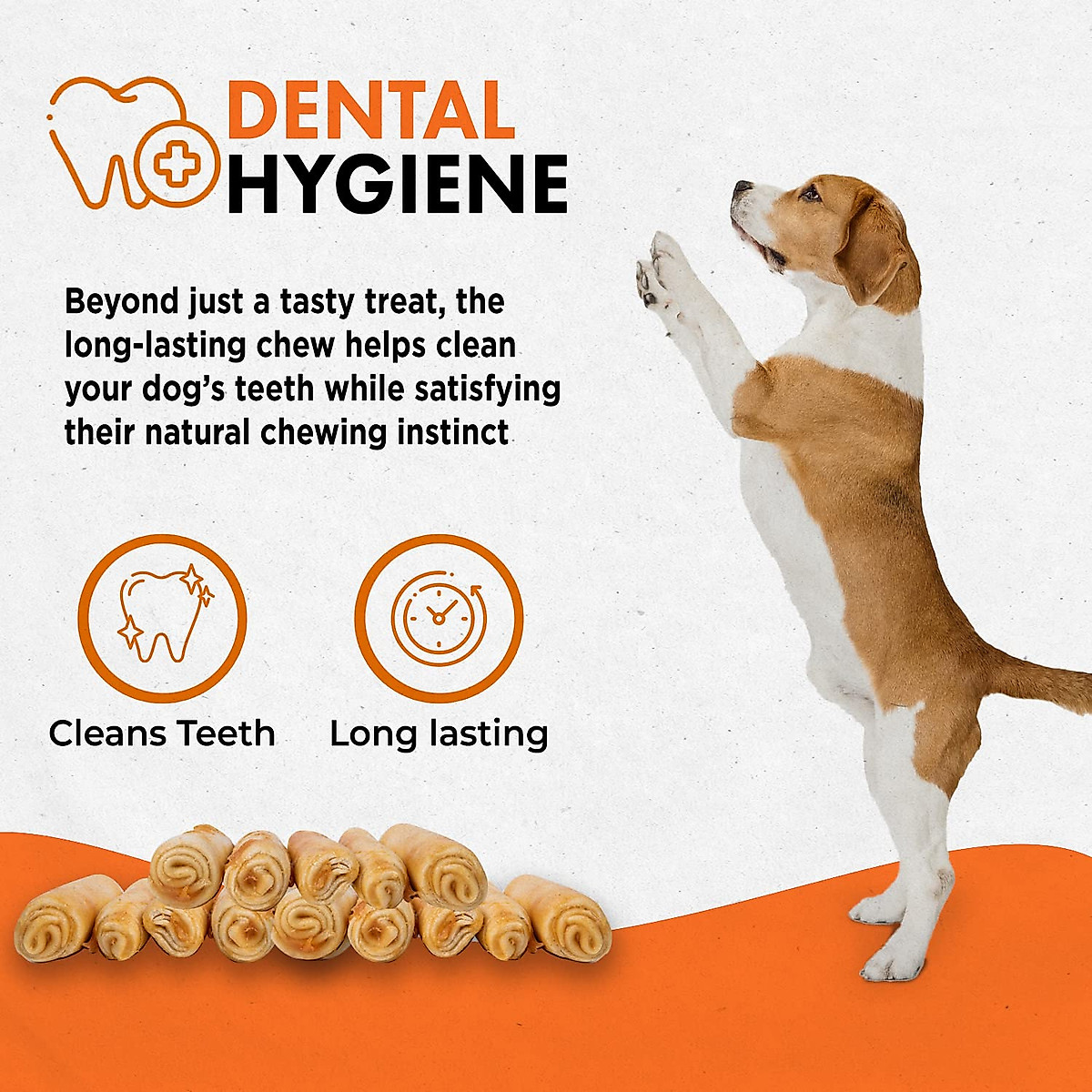 Canine Naturals Chicken Recipe Chew - Rawhide Free Dog Treats - Made from USA Raised Chicken - All-Natural and Easily Digestible - XL (2 Count) for Dogs 75lb+