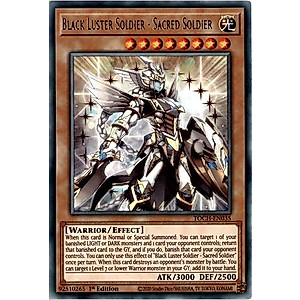 Black Luster Soldier - Sacred Soldier - TOCH-EN035 - Rare - 1st Edition