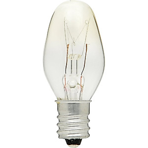 Sylvania Home Lighting 13523 C7-4W Incandescent Light Bulb, Candelabra Base, 4 Piece