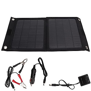 01 02 015 8W Waterproof Solar Panel Kit, 8W Folding Solar Panel Kit Resistance 12V Wear Resistance Portable Sun Protection for Hiking for Outdoor for Camping