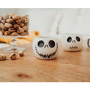 Disney The Nightmare Before Christmas Jack Skellington Faces 3-Ounce Mini Shot Glass Cups, Set of 4