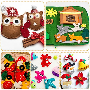 Telooco 9Pcs Brown Wool Felt Sheets 11.8x7.9In Tan Felt Sheets 1mm Felt Fabric Wool Felt Sheets DIY Patchwork Rug Arts and Crafts Fabric(3 Colors)