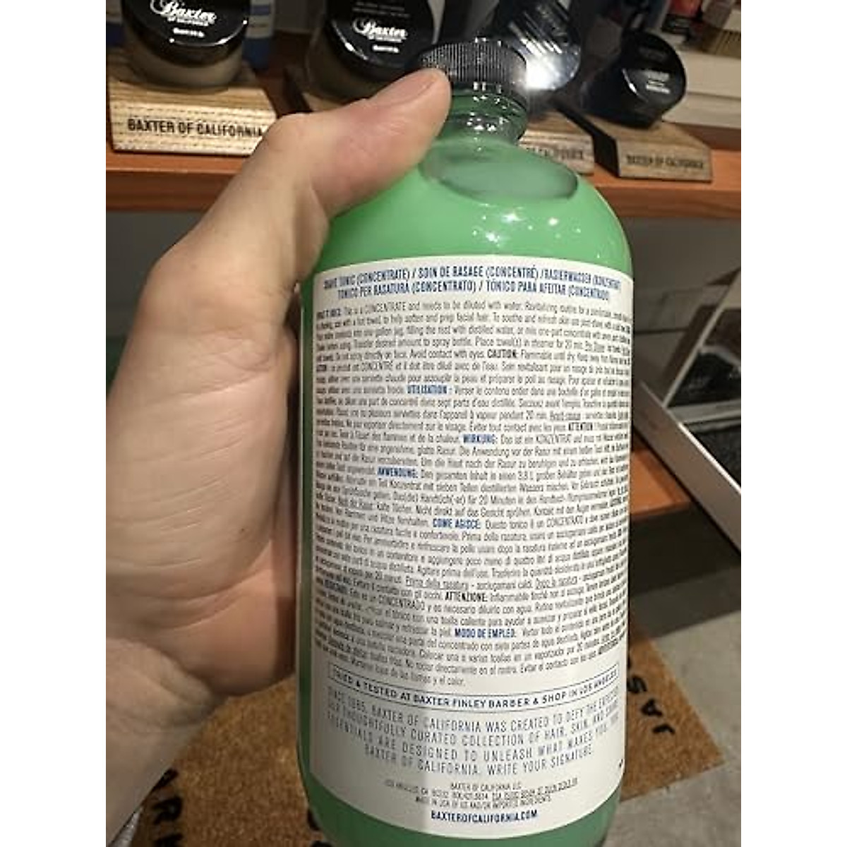 Baxter of California Shave Tonic For Men | Non-Drying | Hydrate & Strengthen | Aloe Extract and Eucalyptus | 4 fl oz.