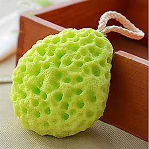 INGVY Dry Brushing Body Brush Bath Brushes Shower Exfoliating Bath Sponge Massage Body Cleaning Scrubber Best Bath Care (Color : Green)
