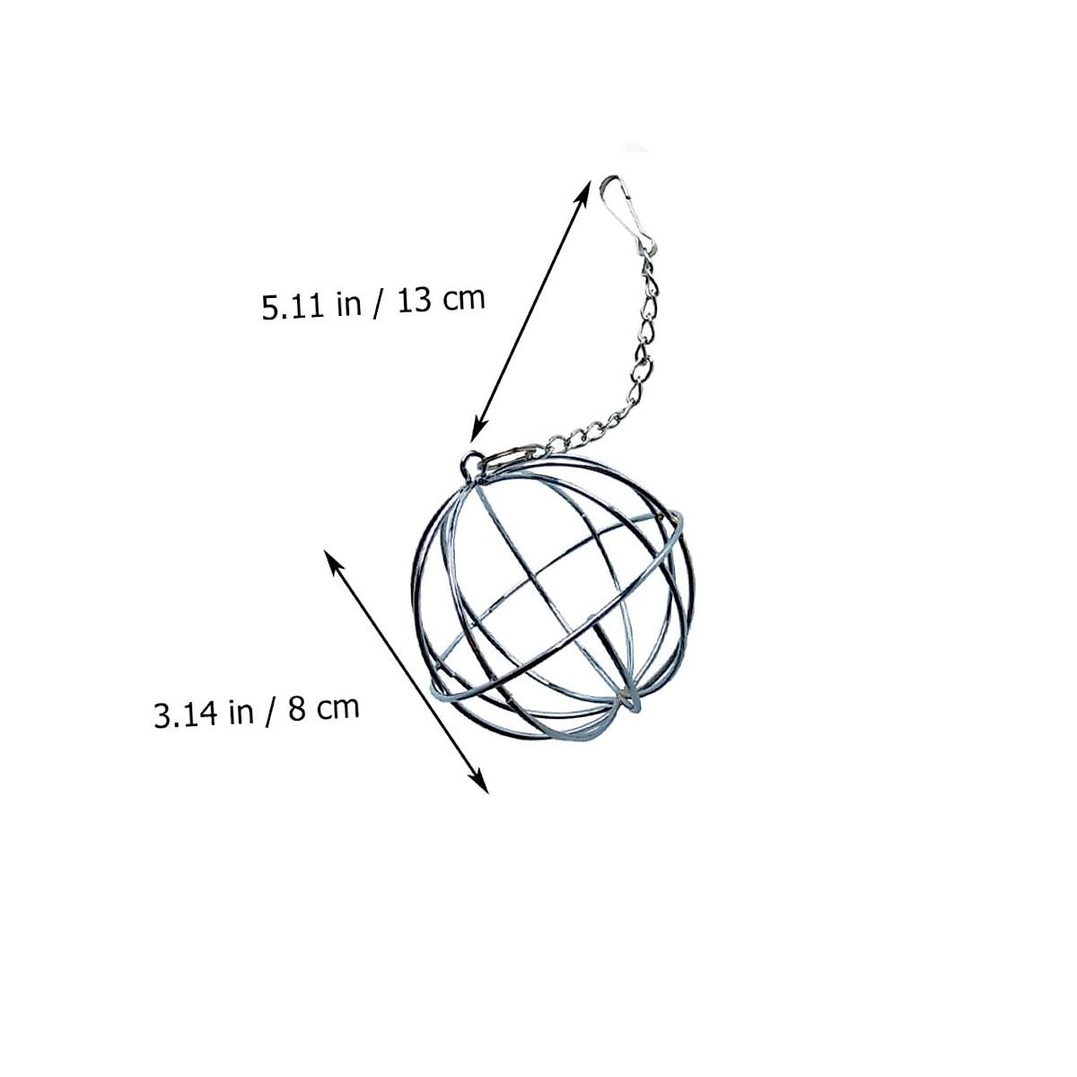 balacoo 2 pcs Sphere Hay Feeder Guinea Pig Hamster Hanging Grass Dispenser Pet