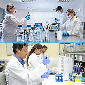 18 Pack Plastic Beakers, 1000 ml Graduations, Premium Polypropylene, Plastic Graduated Measuring Cups for Science Lab Equipment, Home Experiment, School Teaching Supplies Transparent