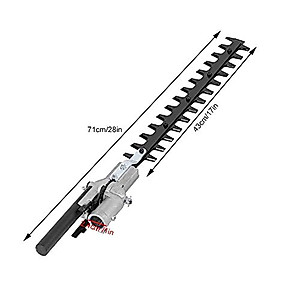 Hedge Trimmer - Delaman 7 Teeth 17-1 inch Universal Hedge Trimmer Attachment Expand Double Sided Blades