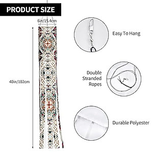 Mandala Boho Luxury Oriental Tile Halloween Windsocks Flag 40 Inch, Flag Wind Socks Outdoor Hanging Decoration Halloween Decorations Halloween Decor Outdoor For Home Yard Patio Lawn Garden