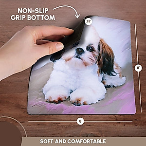 3dRose 8 x 8 x 0.25 Inches Mouse Pad, German Shepherd Dog Mom (mp_154123_1)