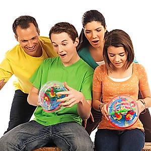 3 otters 3D Puzzle Ball Large, 138 Obstacles Maze Ball Interactive Maze Game Education Toy Sphere Game Ball Boy Gifts