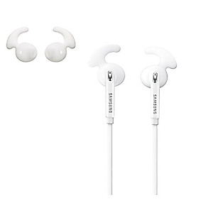 6 Pair Anti-Slip Silicone Replacement Ear Tips for Galaxy S7edge S7 S6 Edge, Samsung Level U EO-BG920 Earphone [Sport] (White)