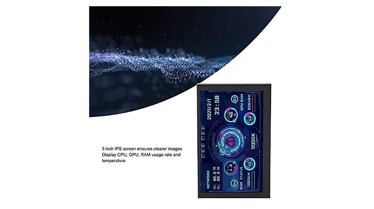 Mini ITX PC Monitor - Real-Time Data Display