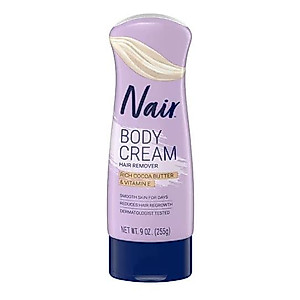 Nair Hair Remover Lotion Cocoa Butter & Vitamin-E 9 Ounce (266ml) (2 Pack)