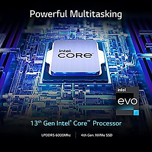 LG gram Style 14” OLED Laptop, Intel 13th Gen Core i7 Evo Platform, Windows 11 Home, 32GB RAM, 1TB SSD, Dynamic White