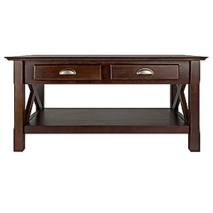 Winsome Xola 18 x 37 x 21-Inch Composite Wood Coffee Table, Cappuccino (40538)