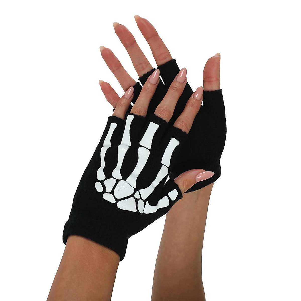 Tipsy Elves Fingerless Skeleton Gloves