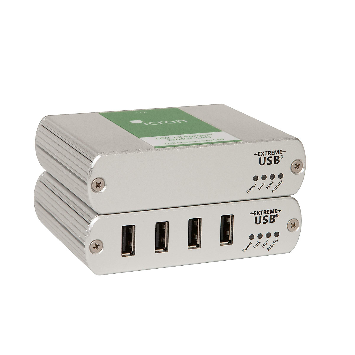 Icron USB 2.0 Ranger 2304GE-LAN 4-port USB 2.0 Ethernet LAN Extender System-NA Power Cord