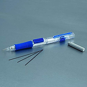 Pentel QUICK CLICK Mechanical Pencil (0.5mm), Blue Barrel, Box of 12 Pencils (PD215C)