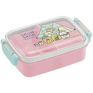 Skater Sumikkogurashi Bento Lunch Box 450ml- Cute Lunch Carrier - Authentic Japanese Design - Durable, Microwave and Dishwasher Safe - (Camping)