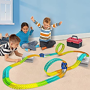 LUFUREN 8.5'' Plastic Art Box，Hair Accessories Organizer for Girls，Toy Storage Box，Craft Supplies and Cosmetics Storage Box，School Supplies Box，Black＋Red