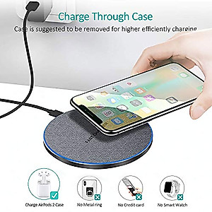 2022 Wireless Charger, Qi 20W Max Fast Charging Pad Compatible with Samsung Galaxy S22/S22 Ultra/S21/S20 fe,Google Pixel,LG,iPhone 13/12(No AC Adapter