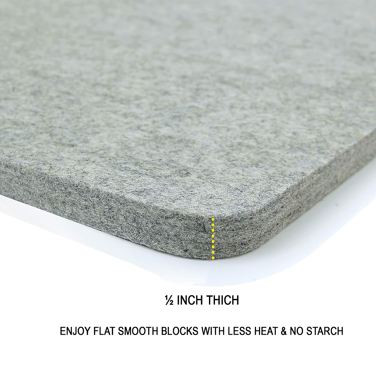 Wool Pressing Pad - 24in x 18in Quilting Ironing Pad - 100% New Zealand Felted Wool Iron Board for Quilters, Great for Quilting Sewing Projects by SAVINA