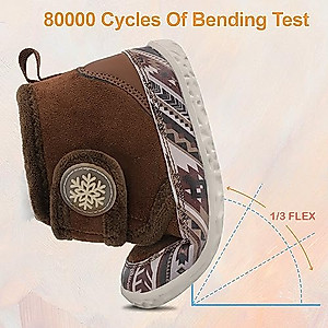 Scurtain Hard Bottom Baby Shoes Girl Winter Brown Boots Boy House Sock Shoes Fuzzy Winter Bedroom Slippers 16-24 Months