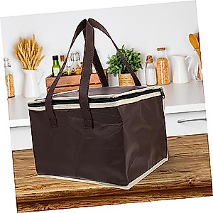 NAMOARLY Aluminum Insulation Pizza Thermal Takeaway Pizza Little Food Cooler Pizza Warmer Insulated Food Storage Non-woven Fabric Coffee