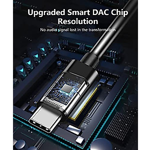 USB C to 3.5mm Audio Aux Cable, USB C to 3.5mm Headphone Audio Stereo Cord Car Aux Cable Compatible with Google Pixel 7/7Pro/6/5/4/4XL/3XL, Galaxy S23/S23 Ultra/S22+/S21/S21+/S21FE/Note 20/Note 10+