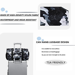 Lmwzh Travel Duffle Gym Sports Bag Dance Weekender Overnight Cheer Suitable For Kids Teen And Adults With Shoe Compartment Wet Pocket (Black)