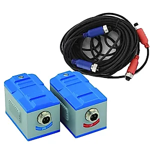VTSYIQI 10m Flow Meter Cable TS-2 Liquid Ultrasonic Flow Meters Clamp On Transducers Sensor with Pipe Diameter DN25~100mm for TUF-2000H TUF-2000P TUC-2000E Ultrasonic Flow Meter