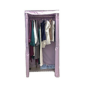 Formosa Covers Portable Garment Rolling Rack Cover - Protect Your Clothes from Dust Keep Your Room Looking Organized in Lilac Purple (Cover Only) (36"W x 18"D x 68"H)