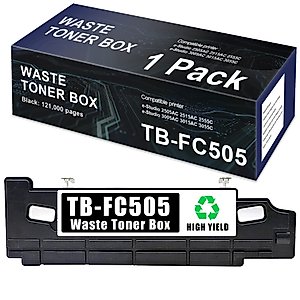 TB-FC505 TBFC505 Compatible High Yield Waste Toner Container Replacement for Toshiba e-Studio 2505AC 2555C 3508A 3515AC 4555C 4508A 3015AC 3555c 3505AC 2515AC 3055C 3005AC 4505AC Printers (1-Pack)