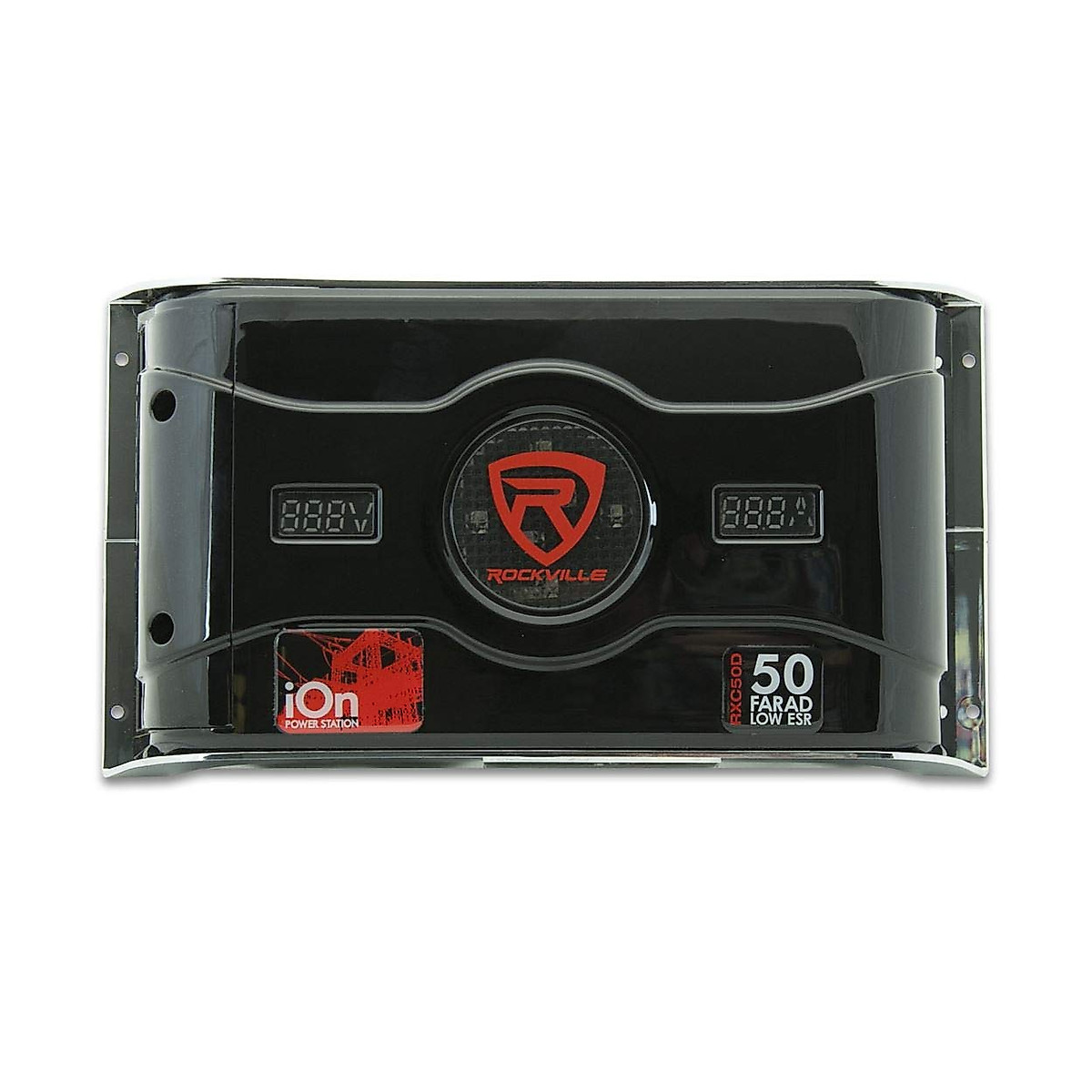 Rockville 50 Farad 24V Surge Hybrid Ion Capacitor Voltage+Amperage Meter (RXC50D)