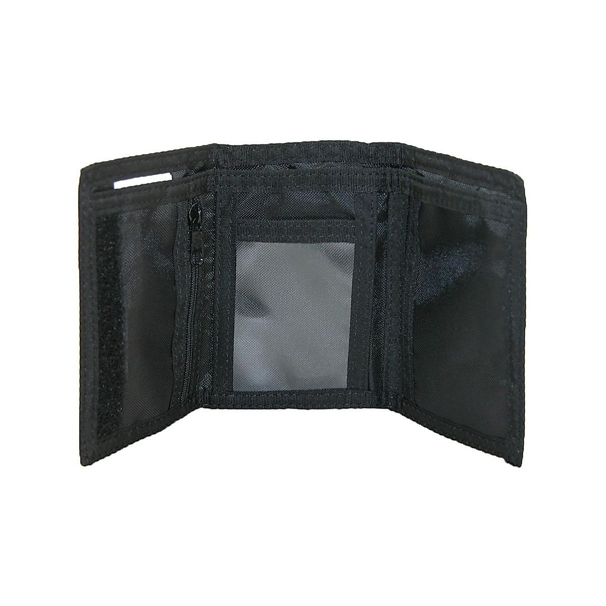 Dickies Men's Nylon Trifold Wallet, Black Fabric, One Size