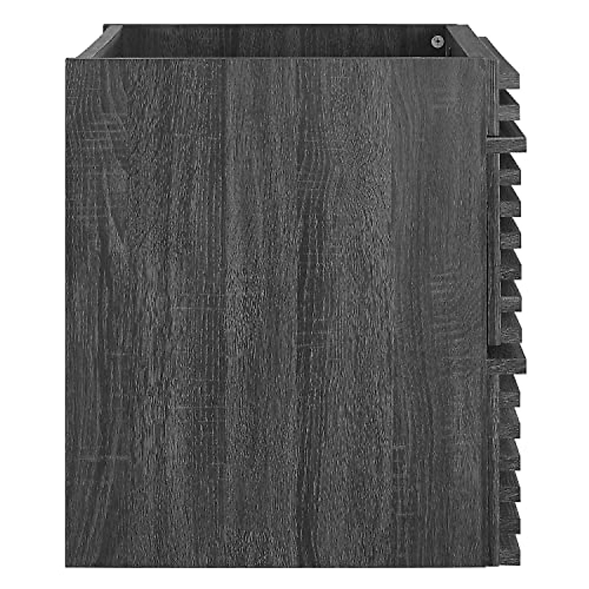 Modway Render 23.5" MDF Wood Wall-Mount Bathroom Vanity Cabinet in Charcoal