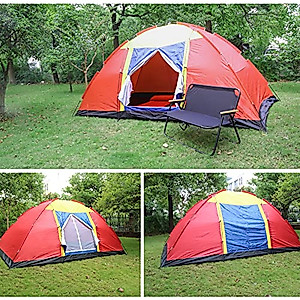 MKSY 8 Person Tent for Camping, Waterproof Windproof Cabin Tent Family Tent Easy Set Up Party Large Tent with Portable Carry Bag for Hiking Traveling