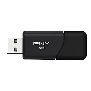 PNY Attache 8GB USB 2.0 Flash Drive - P-FD8GBATT03-GE