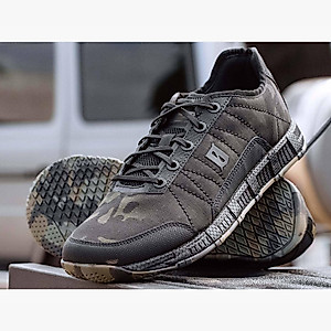 VIKTOS Men's Core 2 MC Sneakers | Lightweight Breathable Water-Resistant Sports Training Shoes with Heel-to-Toe Drop, Multicam Black, Size: 9