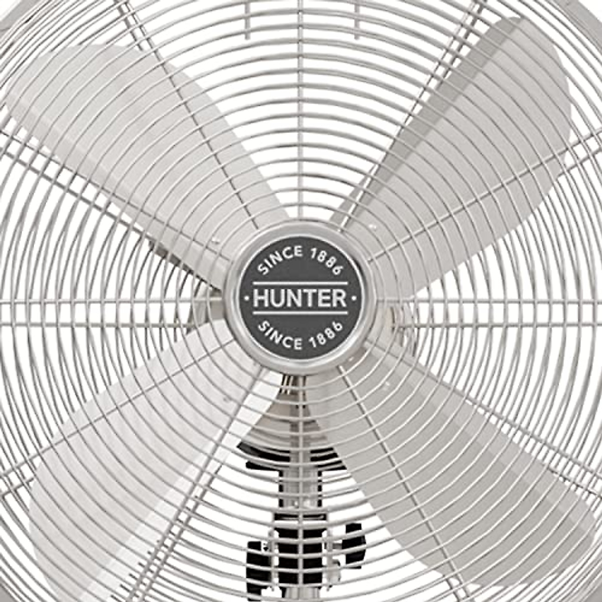 Hunter Classic S16 Oscillating Standing Fan Adjustable Height 16 Inch, 3 Speeds, Brushed Nickel, 97317