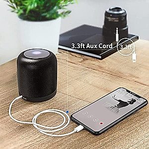 iSkey Aux Cord for iPhone, 3.5mm Aux Cable for Car Compatible with iPhone 13 12 11 XS XR X 8 7 6 iPad iPod for Car Home Stereo, Speaker, Headphone, Support All iOS Version - 3.3ft (White)