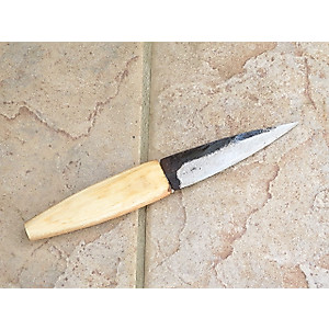 Crude - 3.5 Inch Asian Paring Knife - Carbon Steel - Thin, Light, SHARP !