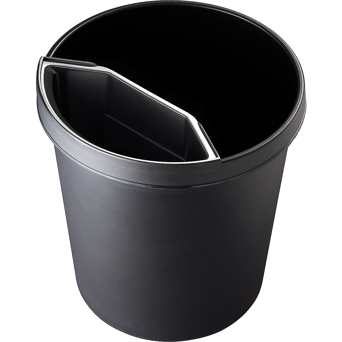 Helit H6105825 Object Waste Paper Bin, 18 litres, Red, with All-Round Handle Edge, Plastic, Pack of 1