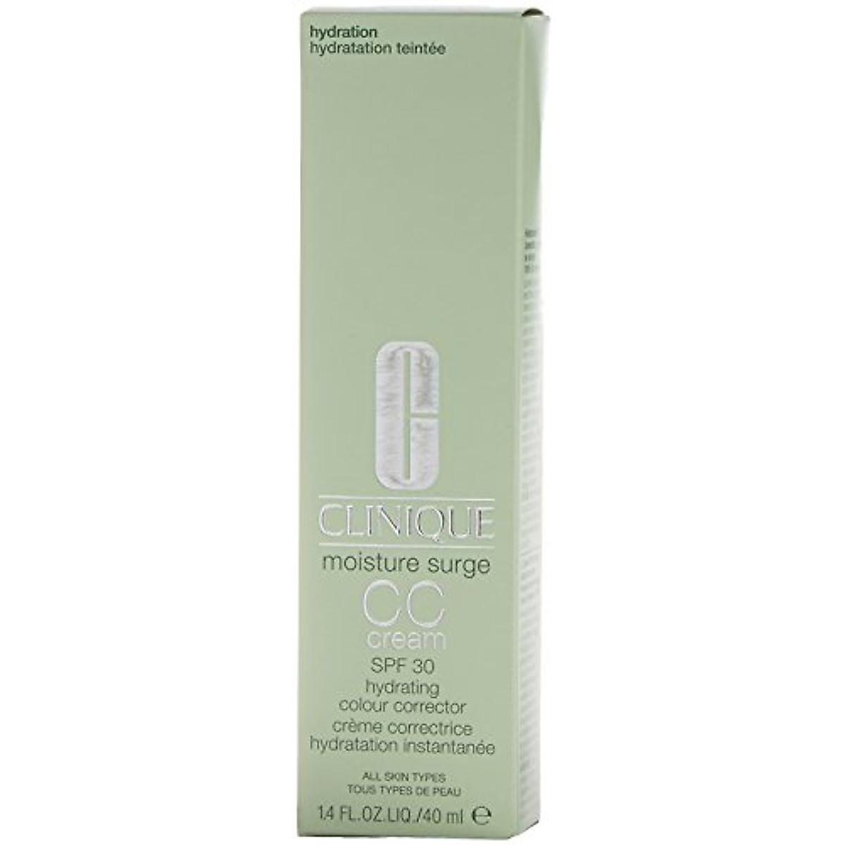 Clinique Moisture Surge All Skin Types CC SPF 30 Hydrating Colour Corrector Cream, Light Medium, 1.4 Ounce