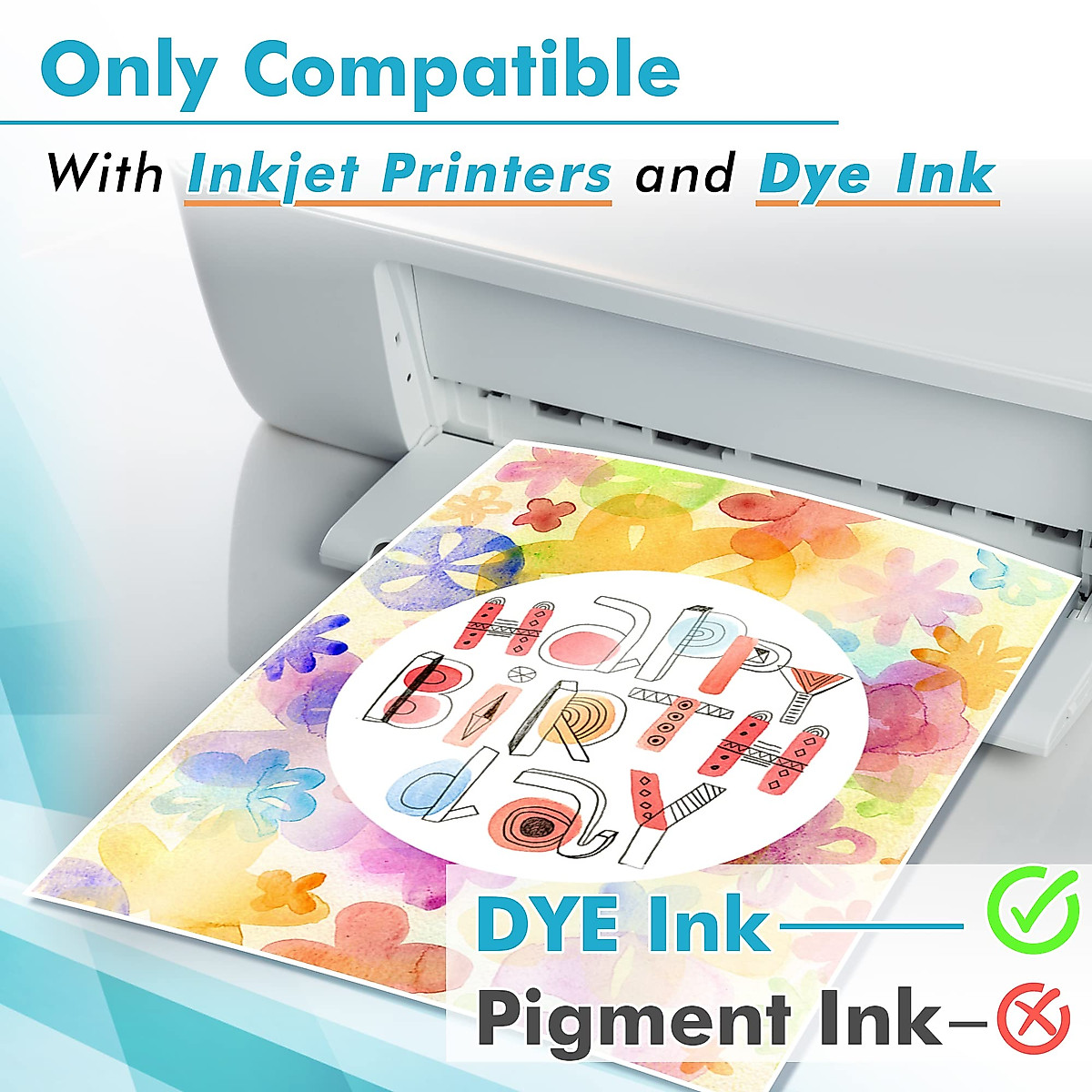 Koala Glossy Inkjet Photo Paper Thick 8.5X11 Inches 100 Sheets 54lb Picture Paper for Inkjet Printer Use DYE INK for Family Photos Letter Size 200gsm