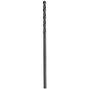 BOSCH BL2643 1-Piece 1/4 In. x 6 In. Extra Length Aircraft Black Oxide Drill Bit for Applications in Light-Gauge Metal, Wood, Plastic