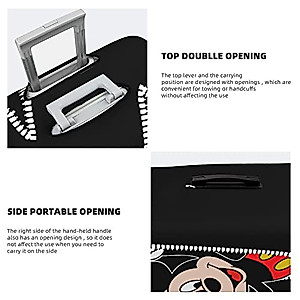 Cute Anime Cartoon Travel Suitcase Protective Cover Trunk Case Washable Elastic Luggage Cover Fits 18"-21" Suitcase Protector Baggage with Concealed Zipper Gifts for Women Girls-C27